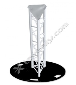 Totem de structure en alu, totem alu pour sono, totem Réception ...